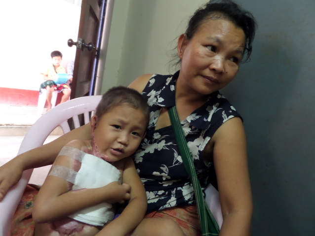 Maung Aung from Thailand raised $1,500 to improve mobility in his arm ...